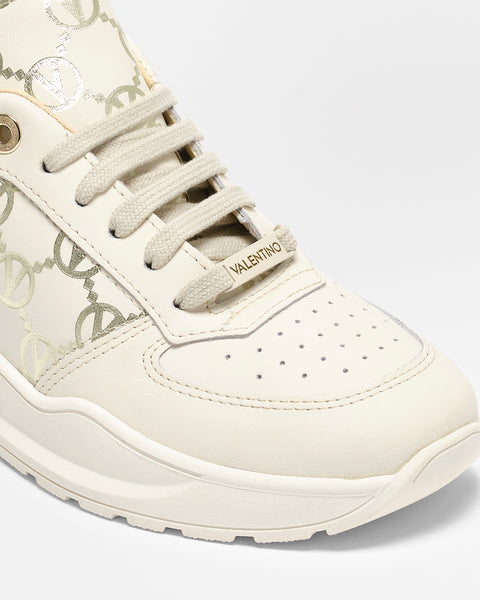 SS22 - Women's Sneakers - Bernice - Cream Gold – Valentino Bags
